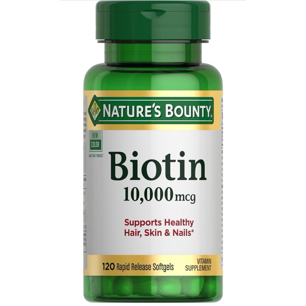 Puritan’s Pride / Nature’s Bounty Biotin 10,000mcg 120 softgels 10000 ...