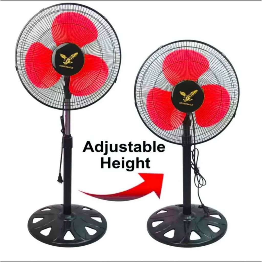 GOLEDN EAGLE 16 INDUSTRIAL ELECTRIC STAND FAN -3 BLADES HOME ELECTRIC ...