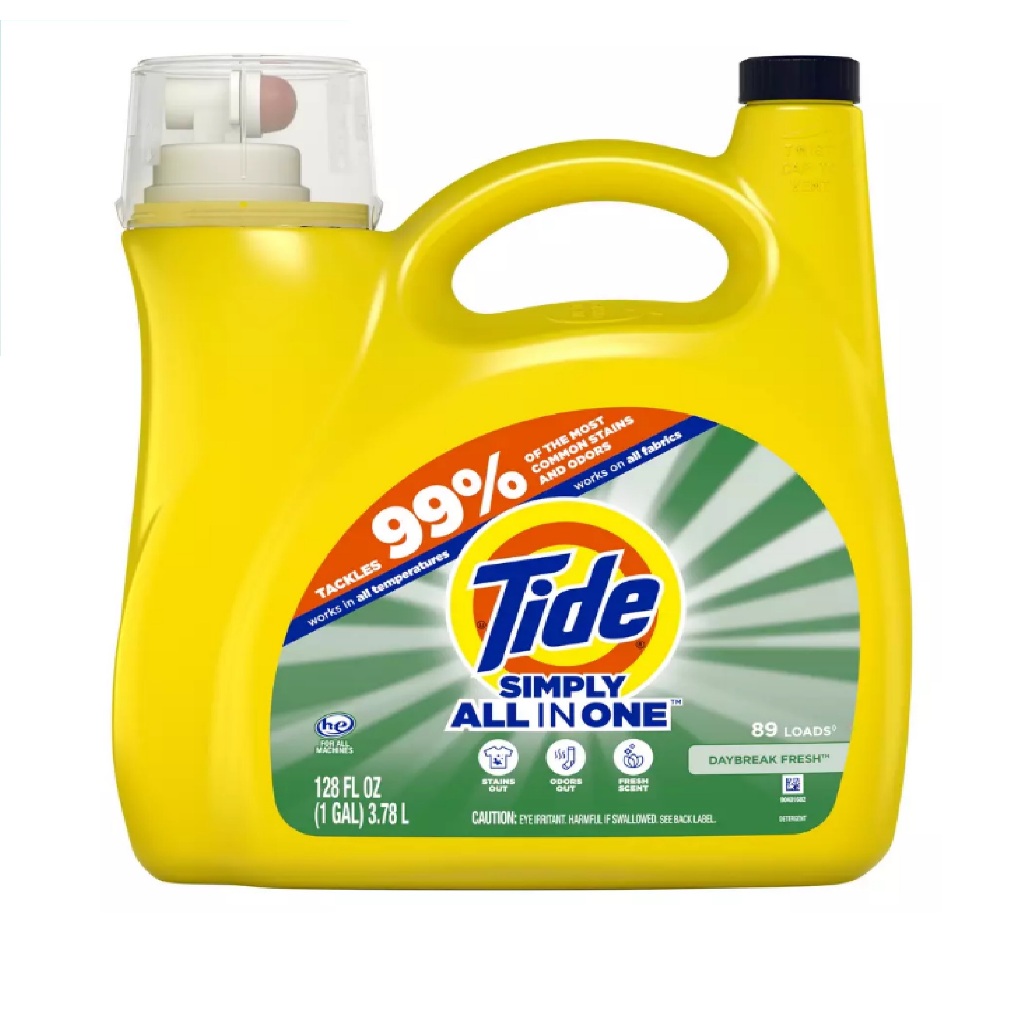Tide Simply All in One Daybreak Fresh Liquid Detergent 3.78L | Shopee ...