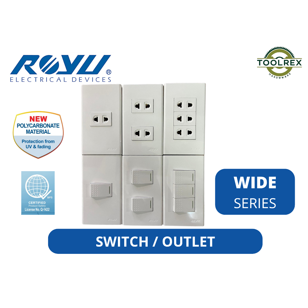 ROYU WIDE series Switches , Outlets and Plates ( Sold Separtely ...
