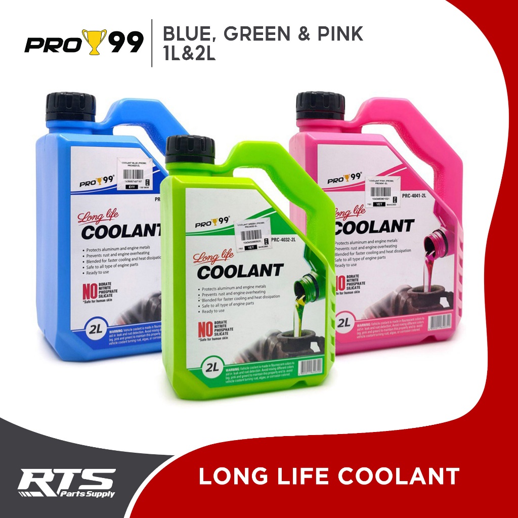 Pro 99 Ready To Use Long Life Coolant Green Pink Blue | Shopee Philippines