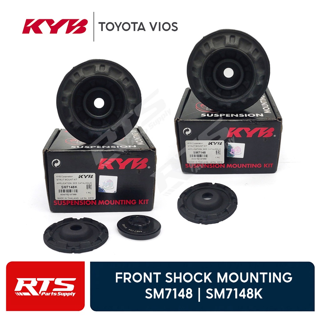 KYB Front Shock Mounting Toyota Vios 2013 - 2022 Gen 3 Gen 4 SM7148K ...