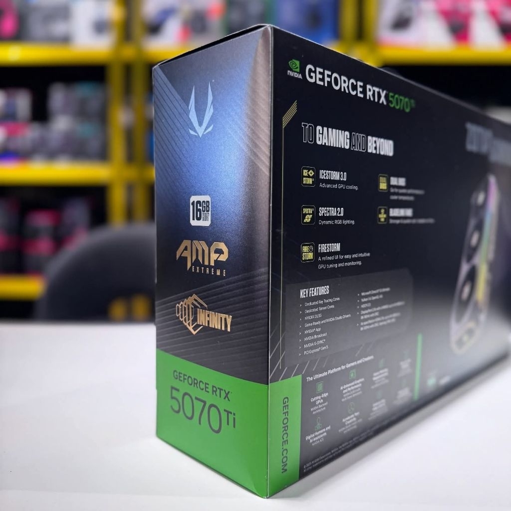A proper High-End GPU: RTX 5070Ti ZOTAC RTX 5070Ti 16GB GDDR7 AMP ...