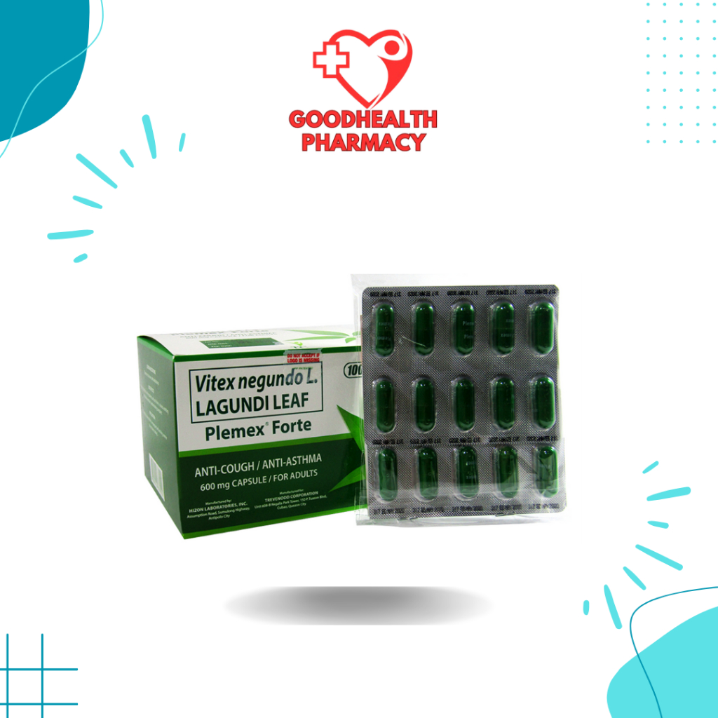 PLEMEX FORTE Vitex Negundo LAGUNDI CAPSULE 600mg (10PCS) | Shopee ...