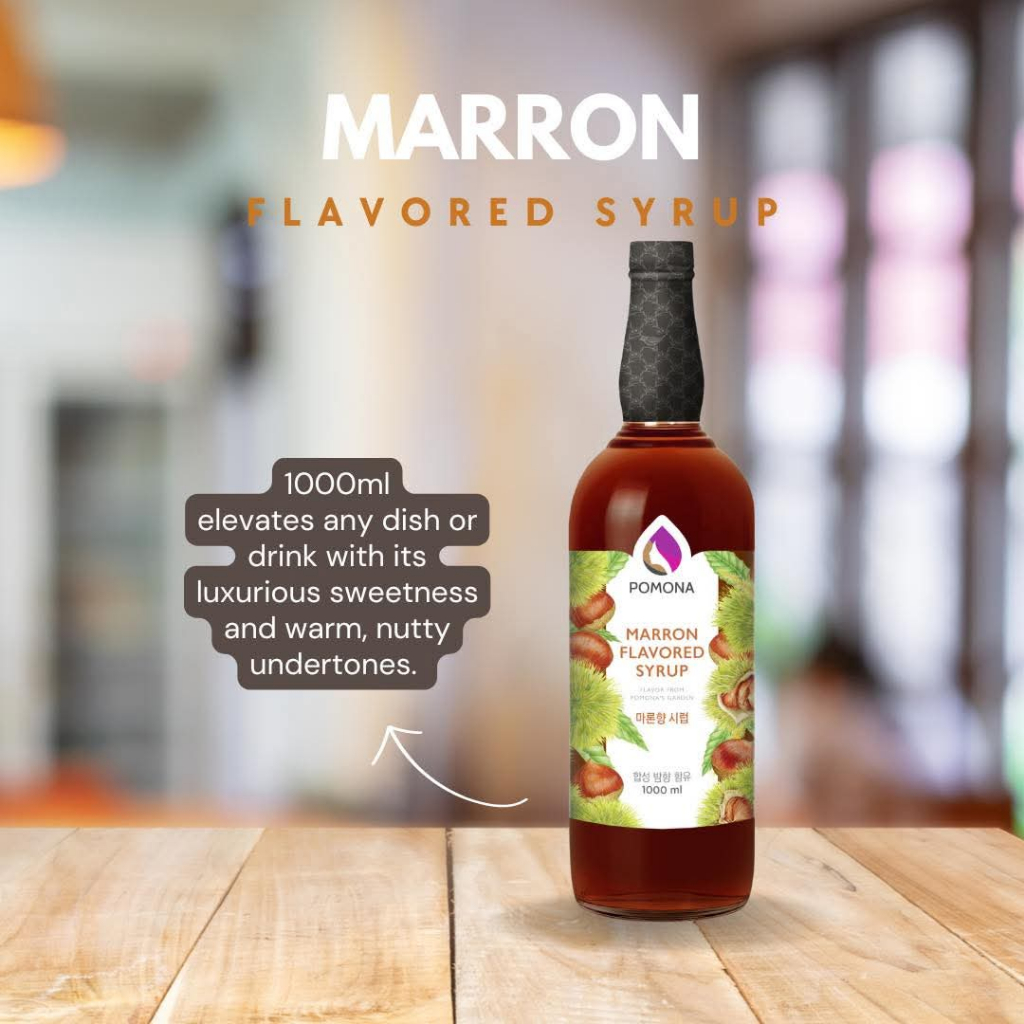 Pomona MARRON SYRUP 1000ml | Shopee Philippines