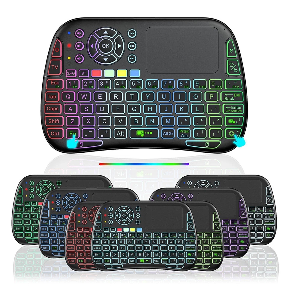 M9 Portable 2.4GHz Wireless Mini Keyboard, Touchpad Mouse, Dual Mode ...