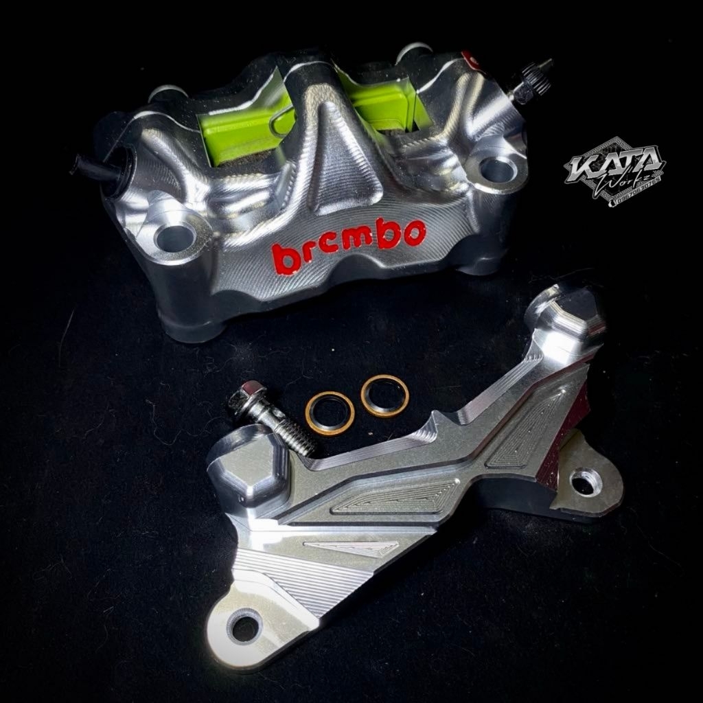 GP4 PREMIUM 4pot CALIPER With [ CNC Bracket 260mm ] For Aerox / Nmax ...