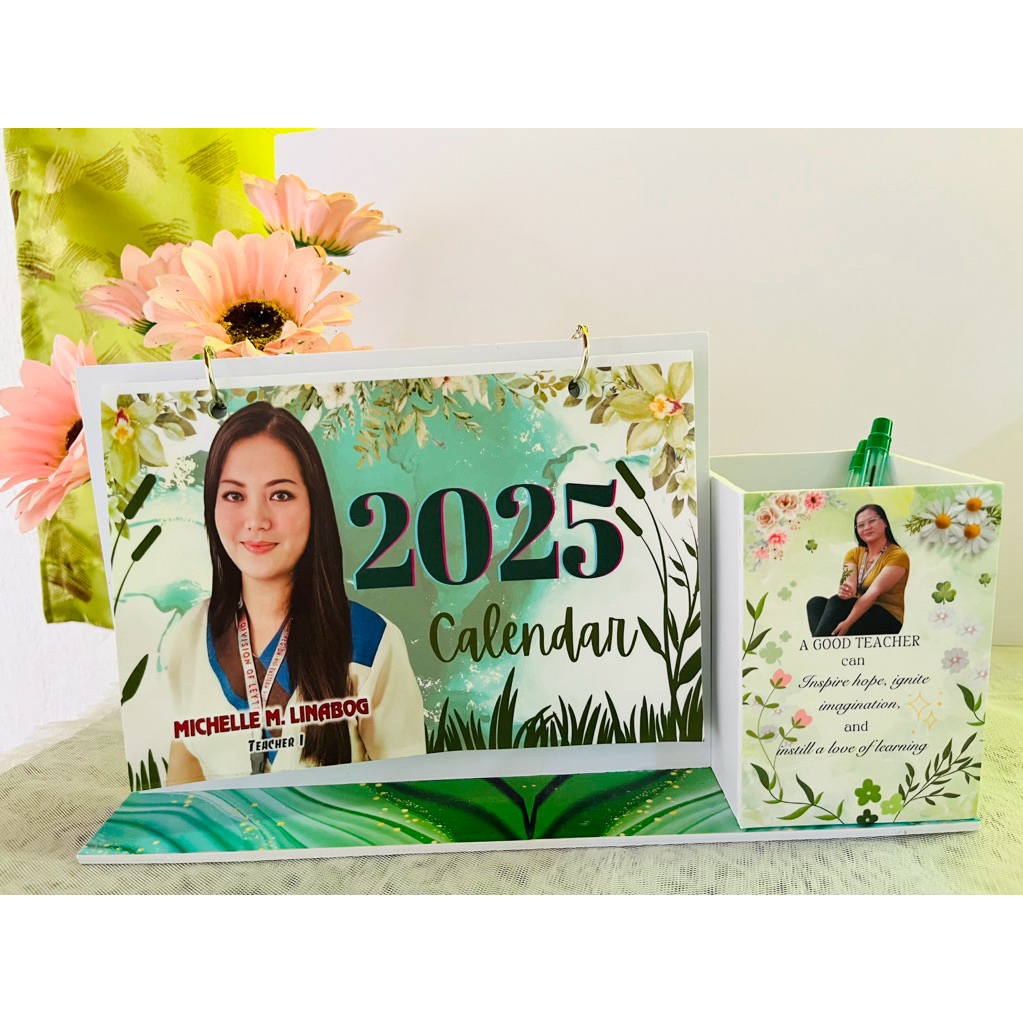 Personalized Standee Calendar with penholder | Shopee Philippines