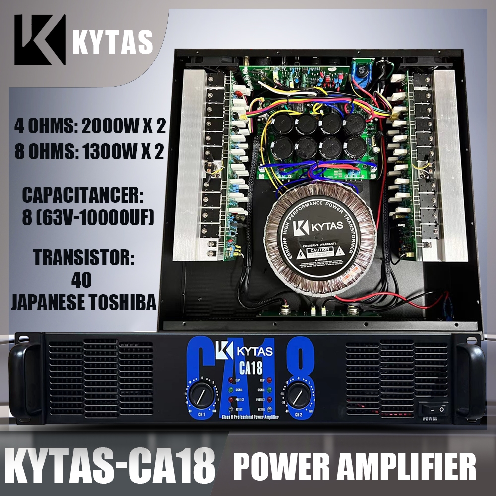 KYTAS CA18 two-channel professional amplifier 1300W high power series ...