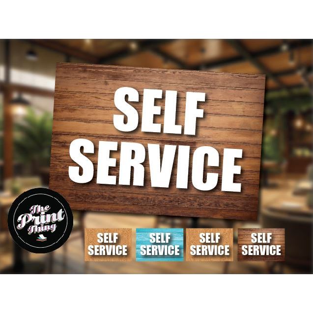 NEW PRODUCT Self Service Sintra Signage | Shopee Philippines