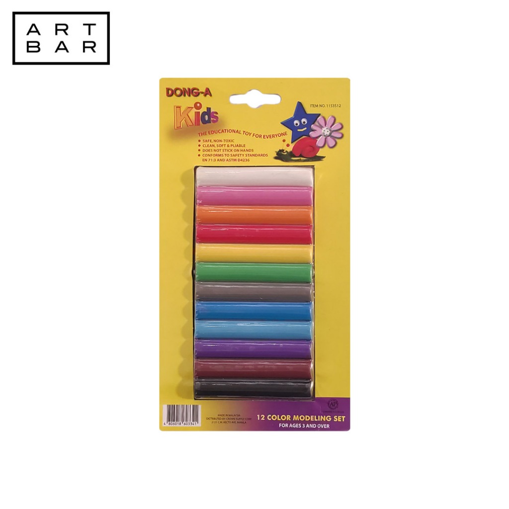 Dong-A Kids Modelling Clay 12 Colors - Art Bar | Shopee Philippines