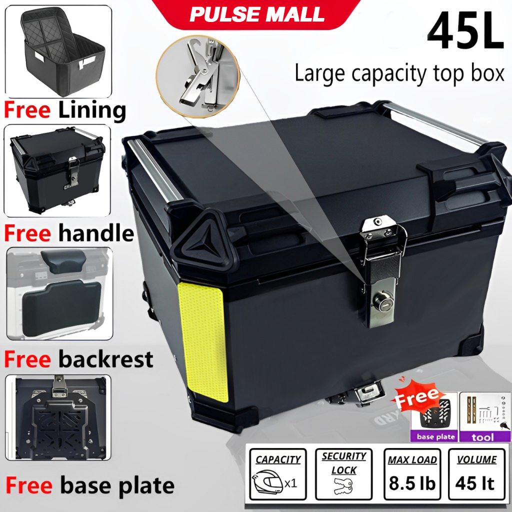 Top Box Motorcycle Box 45L Givi Box Motorcycle With Base Plate alloy ...