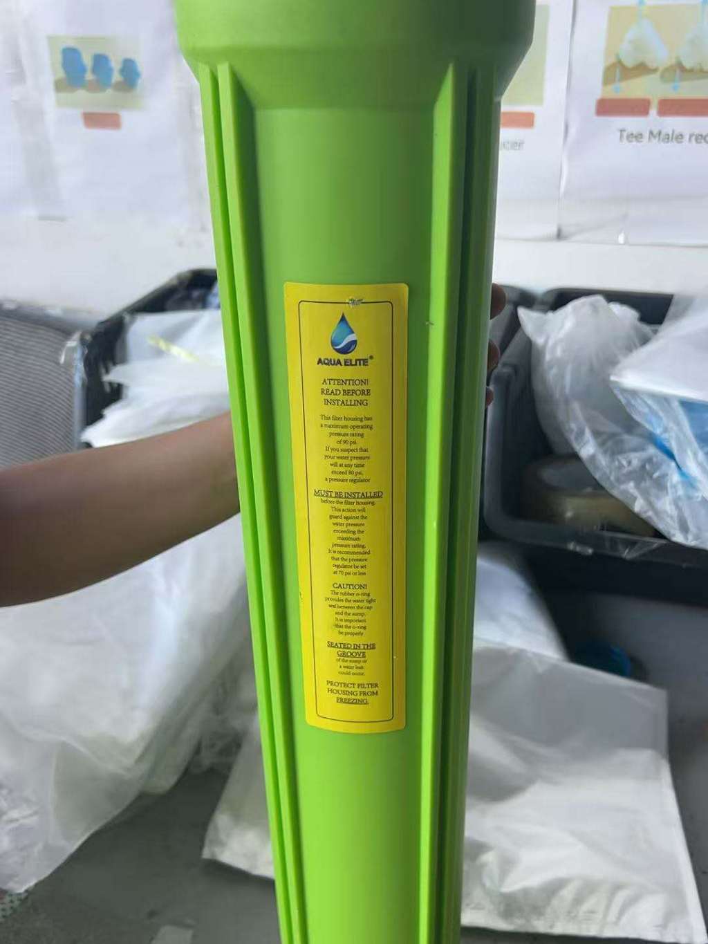 Filter Housing 20 Inches Blue & Green W/Bracket and Spanner | Shopee ...