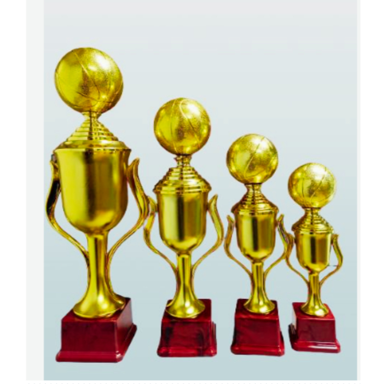 Basketball SET OF 3PCS ,Metal Trophy Set of 4 Pieces SET ( Height: 48cm ...