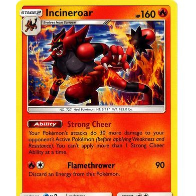 Incineroar - 29/214 - Rare Sun & Moon: Unbroken Bonds Singles | Shopee Philippines