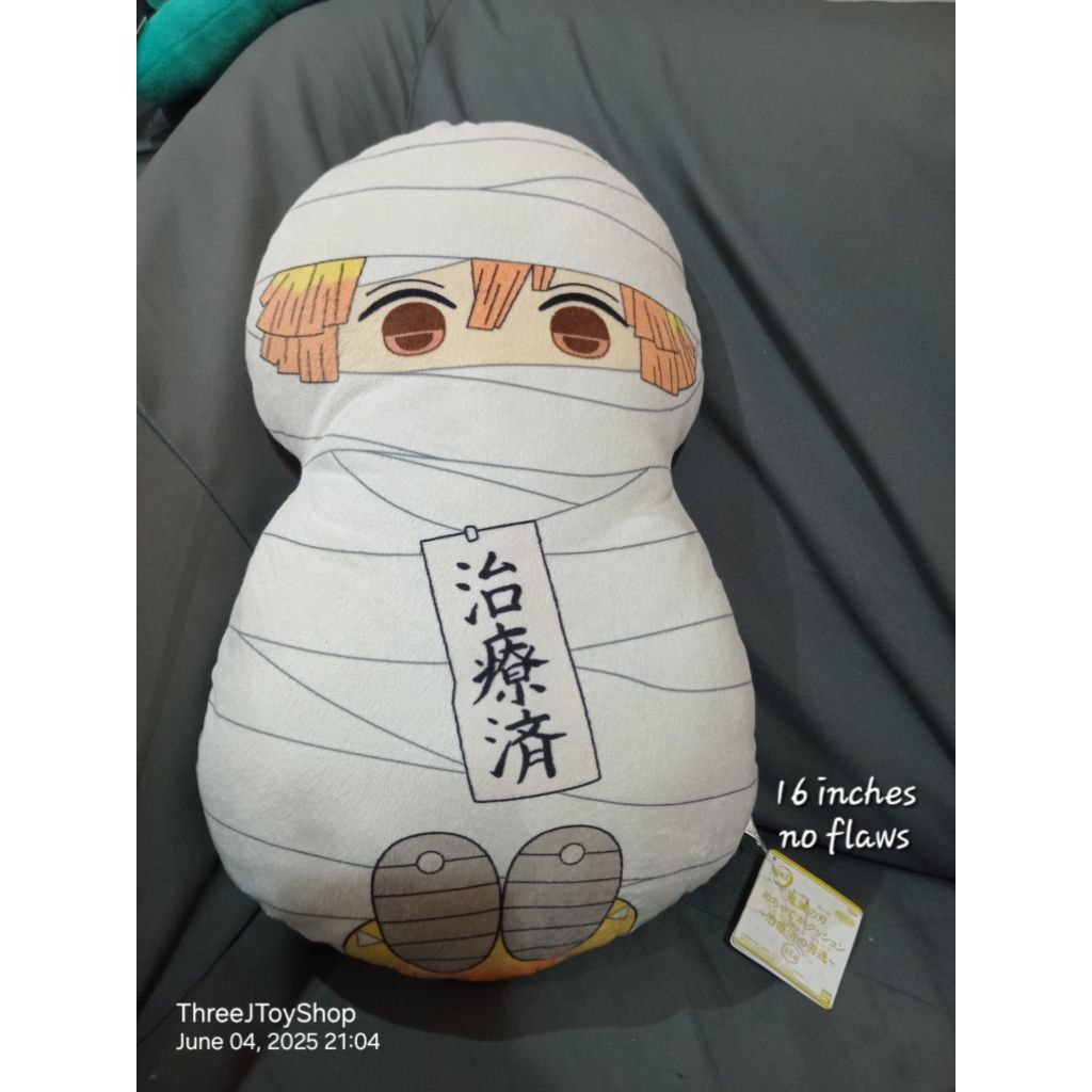 Demon Slayer Kimetsu no Yaiba Zenitsu Agatsuma huggable plush pillow ...