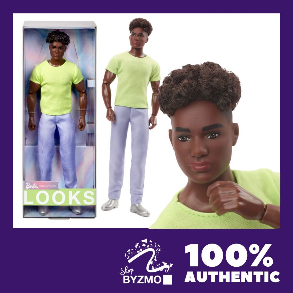 Barbie Looks Doll #25 (Buff Body Ken, Short Black Hair) | Shopee ...