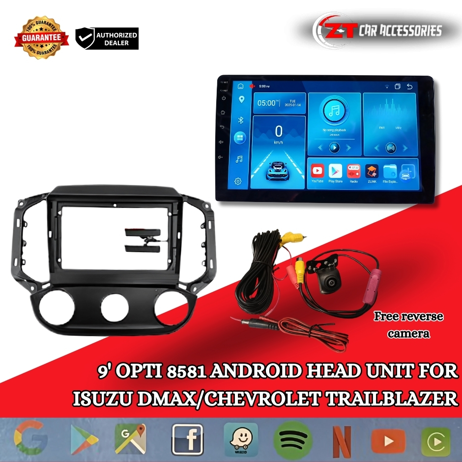 ISUZU DMAX / CHEVROLET TRAILBLAZER 9INCH QCY ANDROID HEAD UNIT | Shopee ...