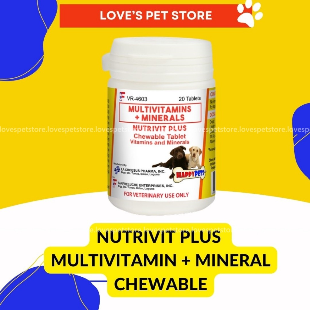 Nutrivit Plus Multivitamins and Minerals Chewable Tablets 20 Tablet ...