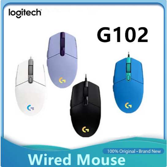 Original Logitech G102 Second-generation Wired Gaming Mouse USB Optical 8000DPI PC Peripher for ...