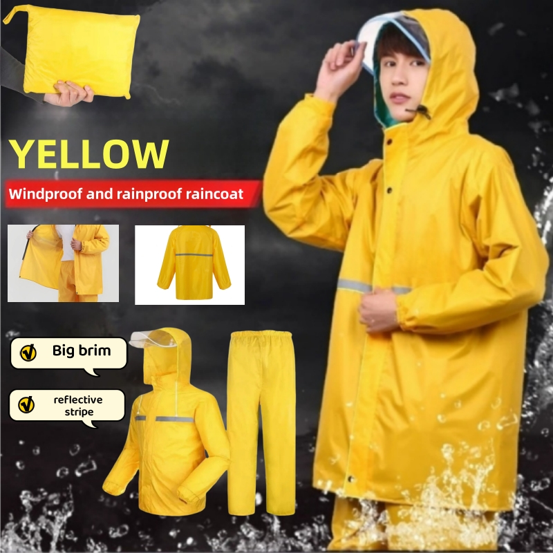 NEW Waterproof Rain coat with transparent Faceshield Breathable Anti ...