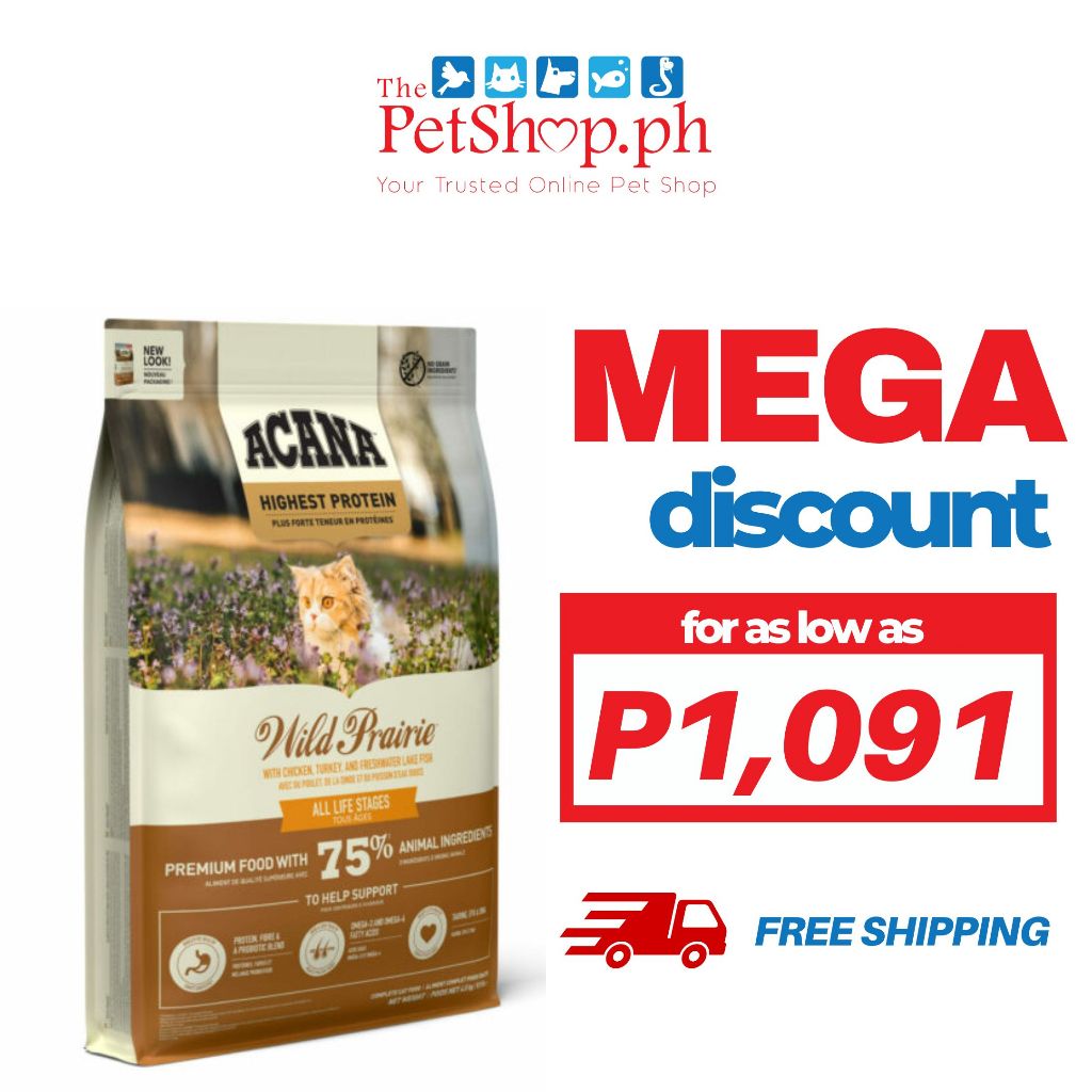 Acana Wild Prairie Cat 1.8kg FOR ALL BREEDS AND LIFE STAGES | Shopee Philippines