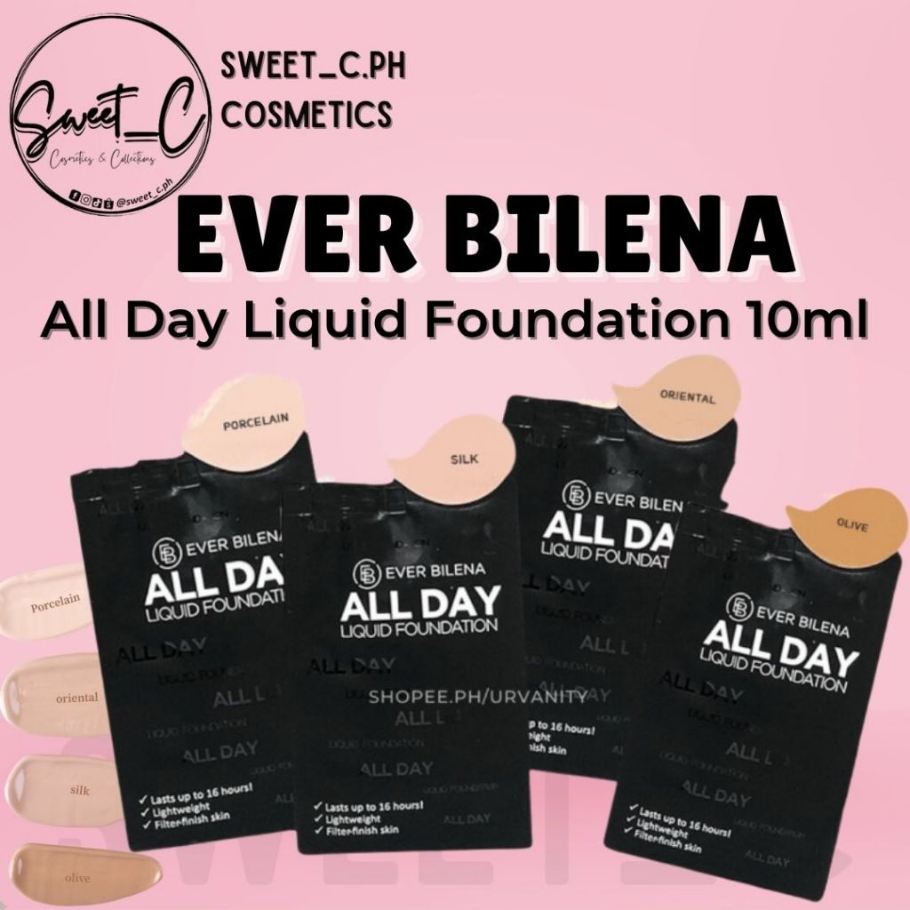 EB All Day Liquid Foundation 10ml (sachet) | Shopee Philippines
