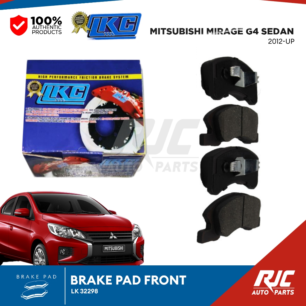 LKC BRAKE PAD MITSUBISHI MIRAGE G4 2012 LK-32298 1set | Shopee Philippines