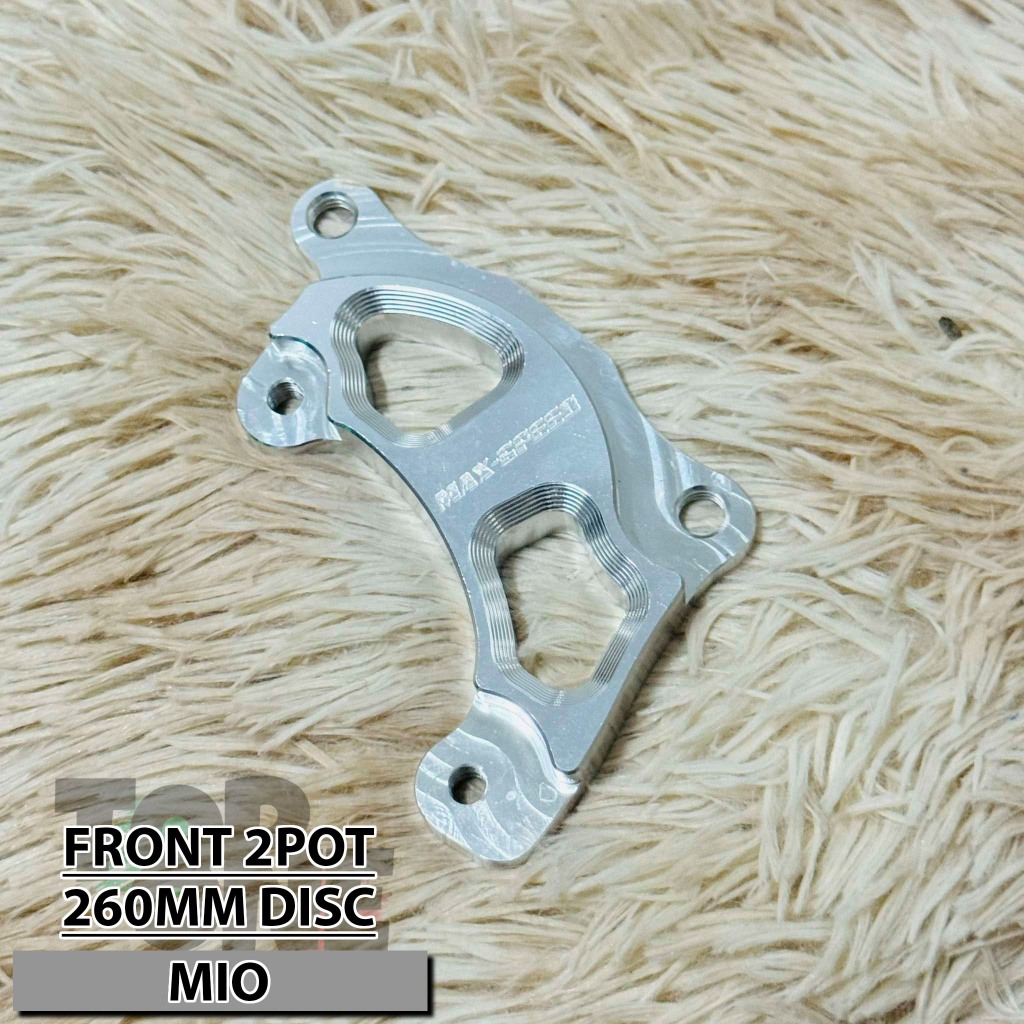 CNC BRACKET PREMIUM ALLOY (2POT CALIPER) for Mio, Sporty, Amore, M1, M3 ...