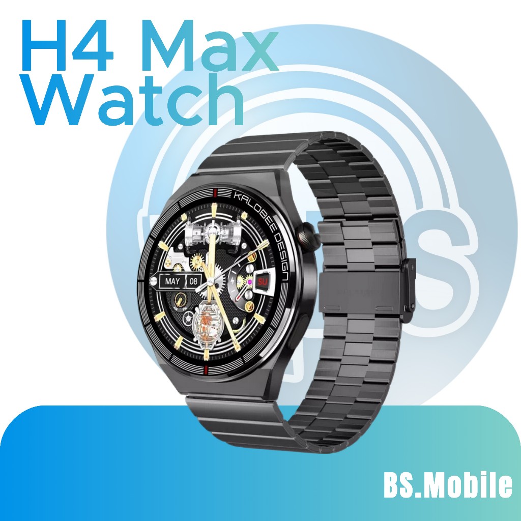 H4 Max 1.45" Full Screen Business Smart Watch – Heart Rate & Blood ...