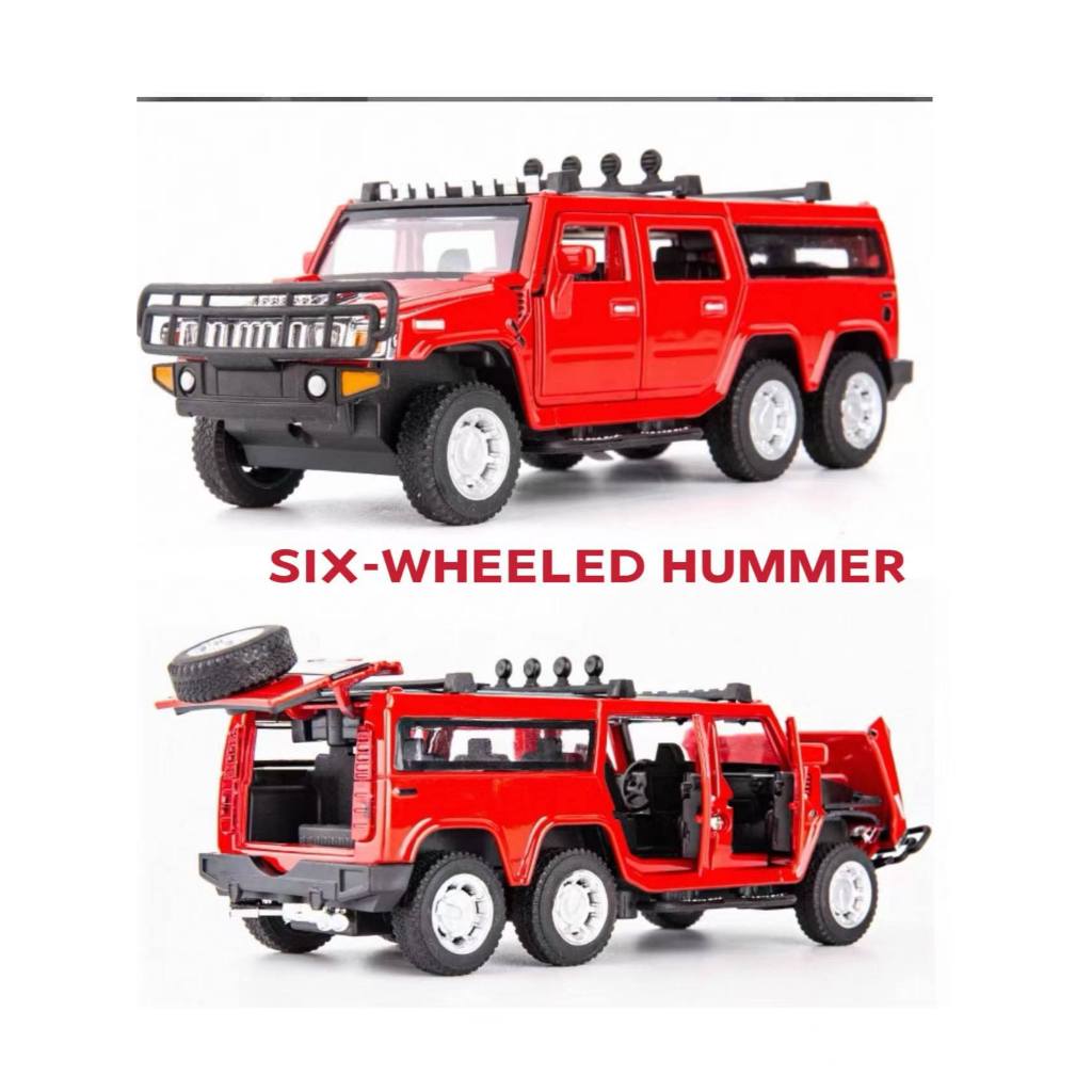 *upaq,ph*HUMMER SIX-WHEELED 1:32 metal ALLOY TOY CAR DIE-CAST MODEL ...