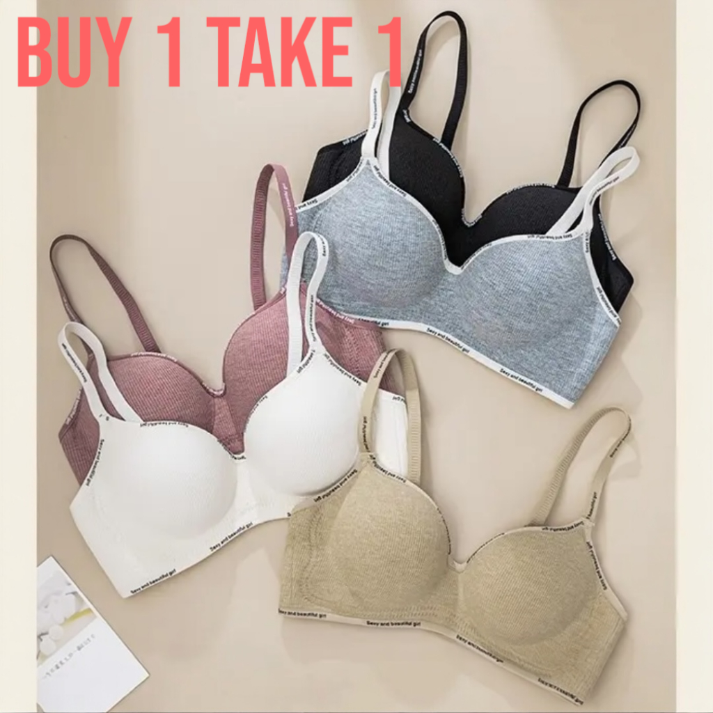 BUY 1 TAKE 1 CAPIN 3CM Thick Cup Pure Cotton Push Up Bra for Women - Lingerie - Womenswear ...
