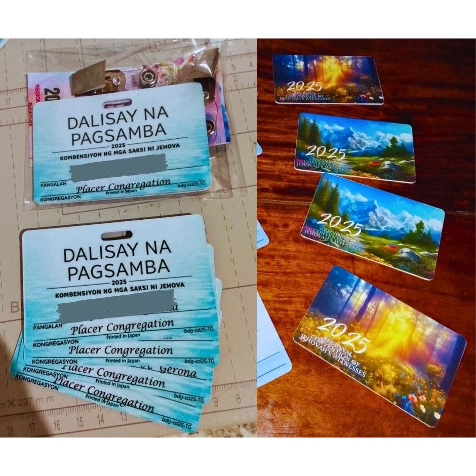 JW BADGE CARD AFFORDABLE 2025 JW Regional Convention PVC and Laminated ...