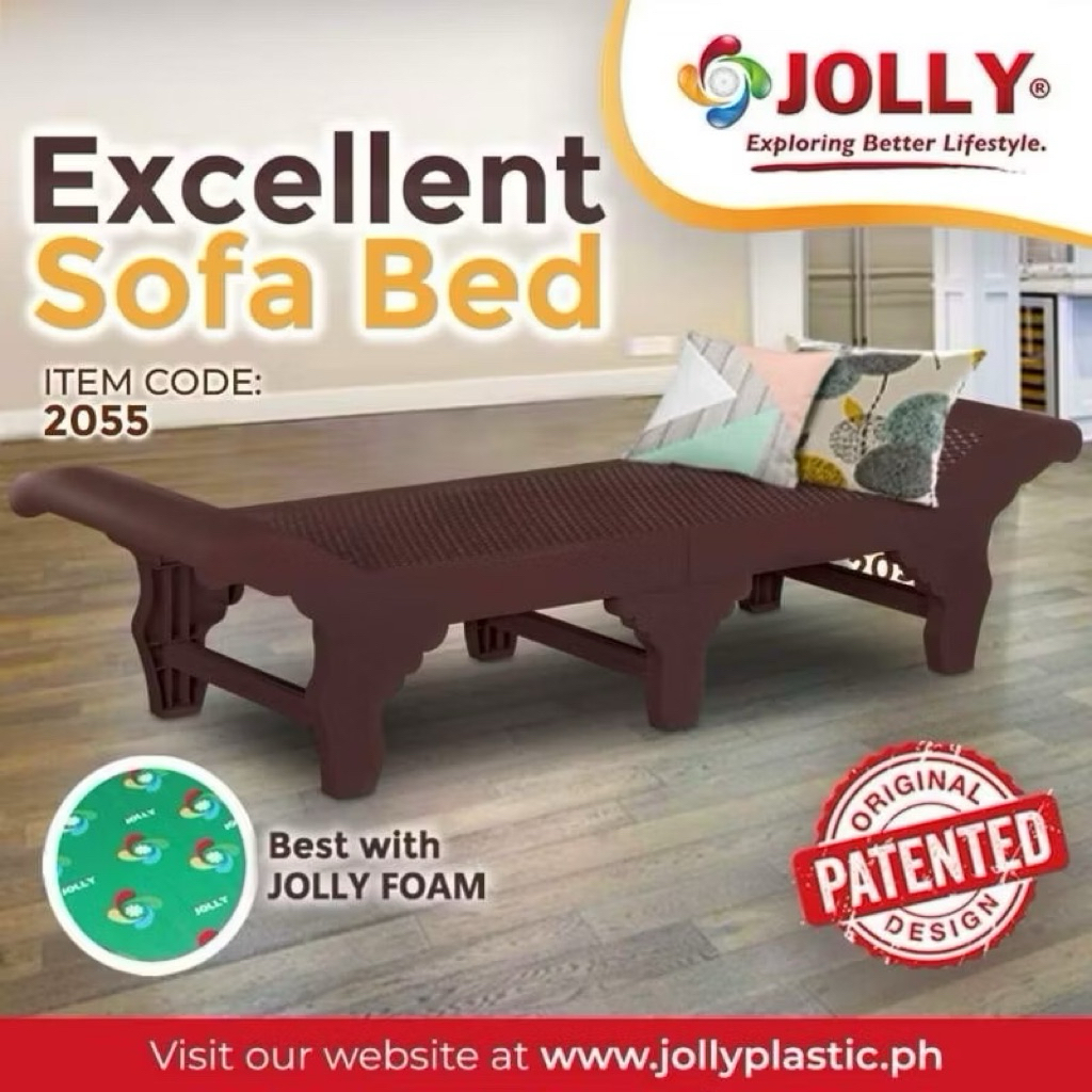 Jolly 2277 plastic elegant sofa bed 74.5x22.5x17. 25 inches | Shopee ...