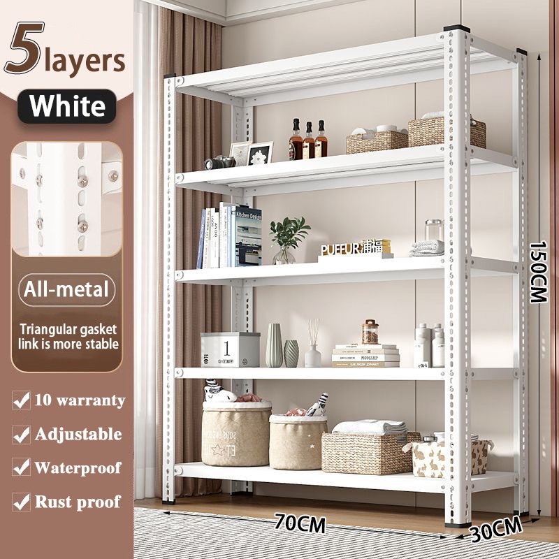 Boltless Steel rack 6 Layers Adjustable Height waterproof Organizer ...