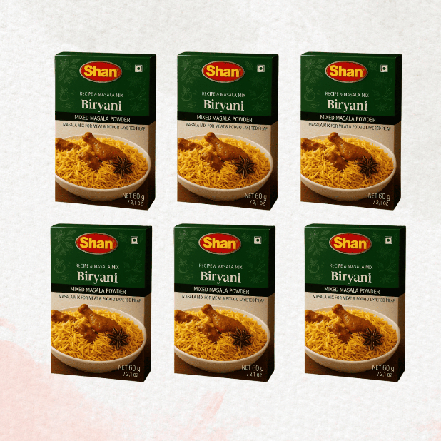 Shan Biryani Powder (Pack Of 6) – Used In Chicken And Mutton Biryani ...