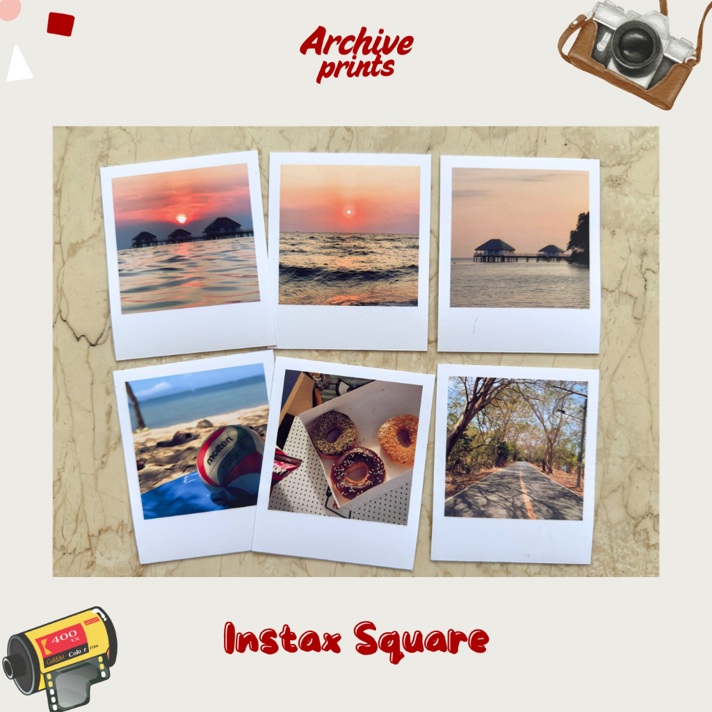 Instax Square Inspired Photo Print/ Polaroid photo print | Shopee ...