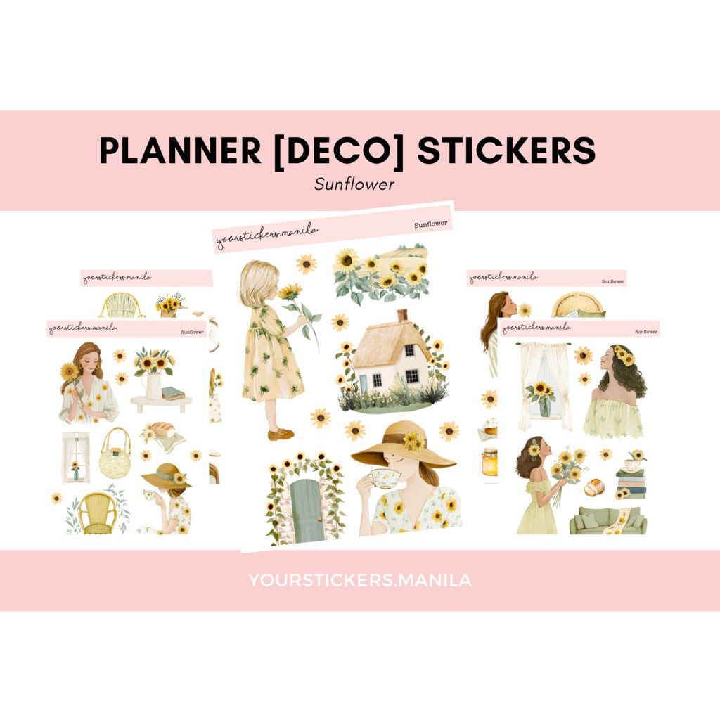 Planner [Deco] Stickers - June 2025 : Sunflower | Shopee Philippines