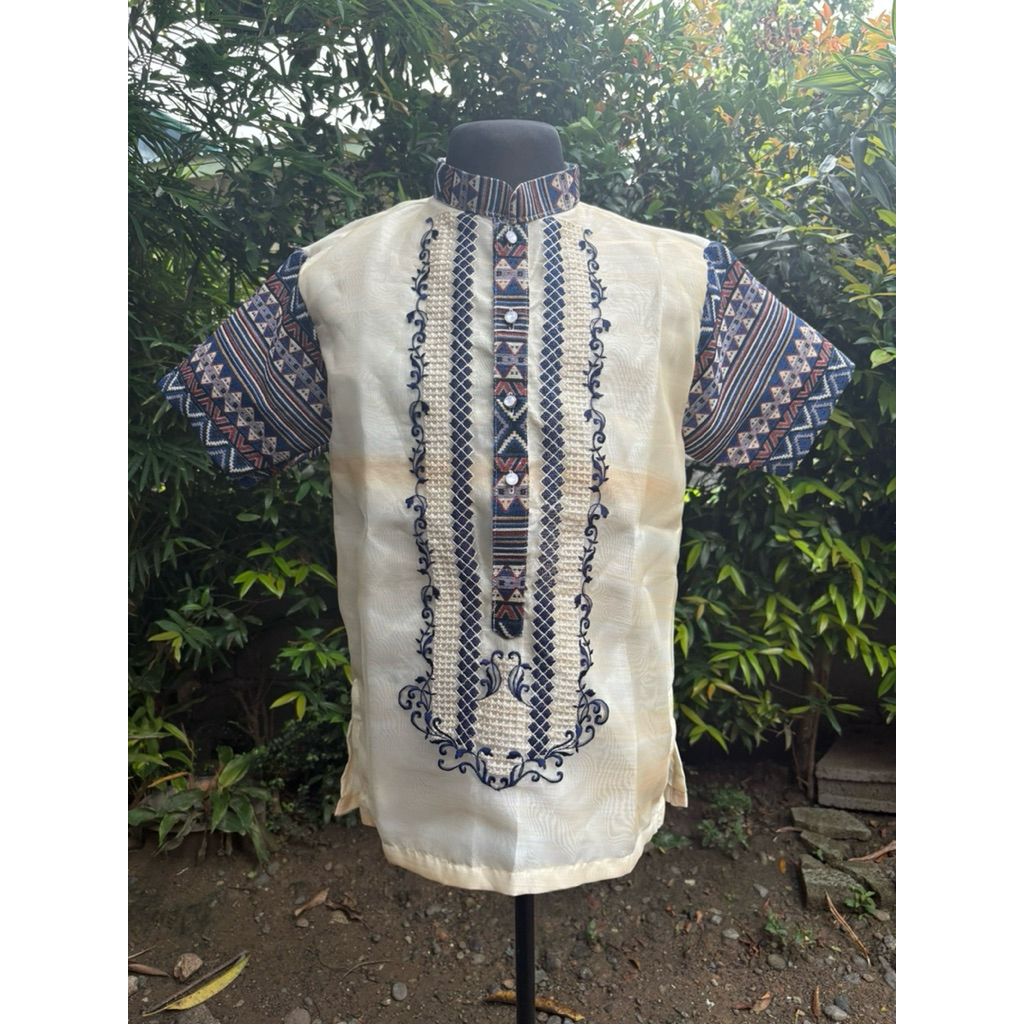 BARONG TAGALOG ETHNIC DESIGN (SHORT SLEEVES) | Shopee Philippines