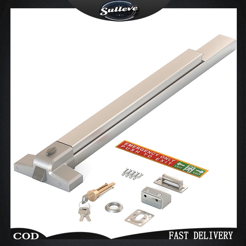 65CM/100CM Security Escape Fire Rated Push Type Rim Panic Exit Bar ...