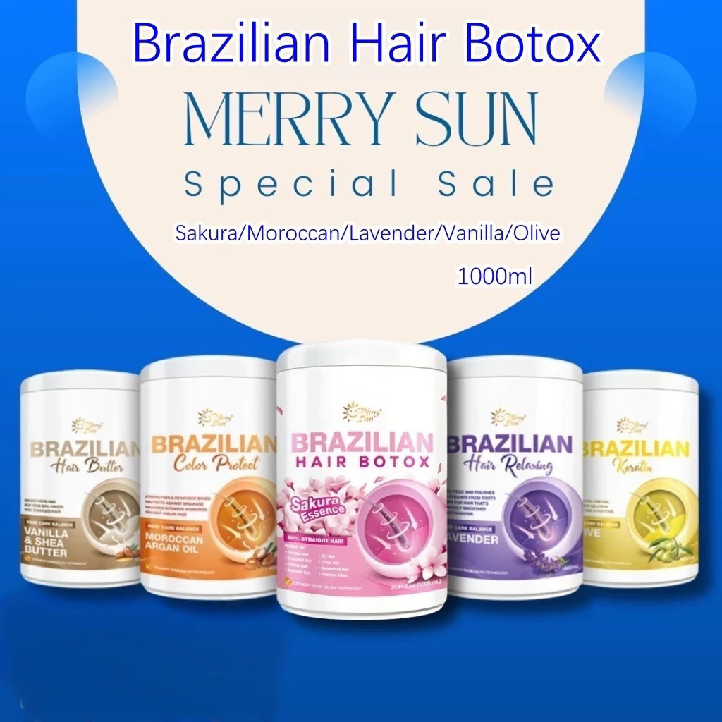 Merry Sun Brazilian Hair Care Treatment 1000ml | Keratin, Argan Oil ...