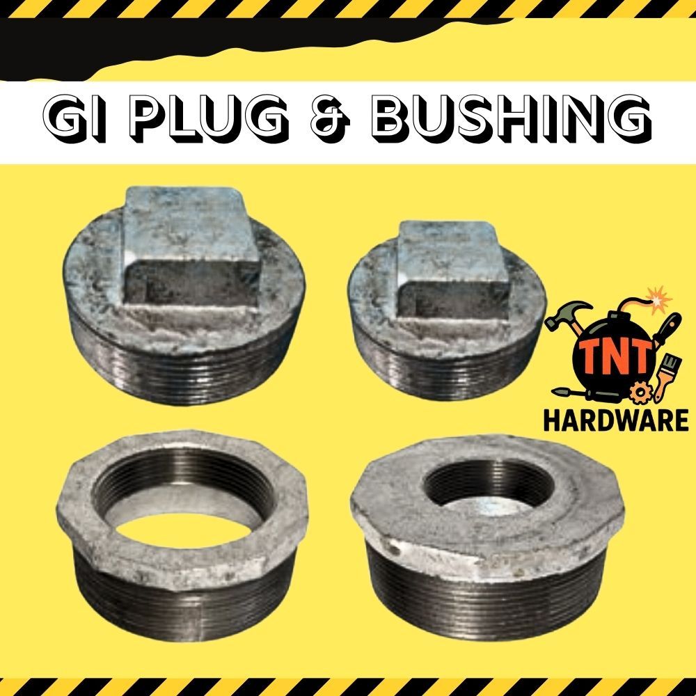 S-40 G.I Plug & Bushing MAKAPAL G.I Pipe Fittings Size 3", 4" ＆ 3x2", 4x3" 4x2" Galvanize Iron ...