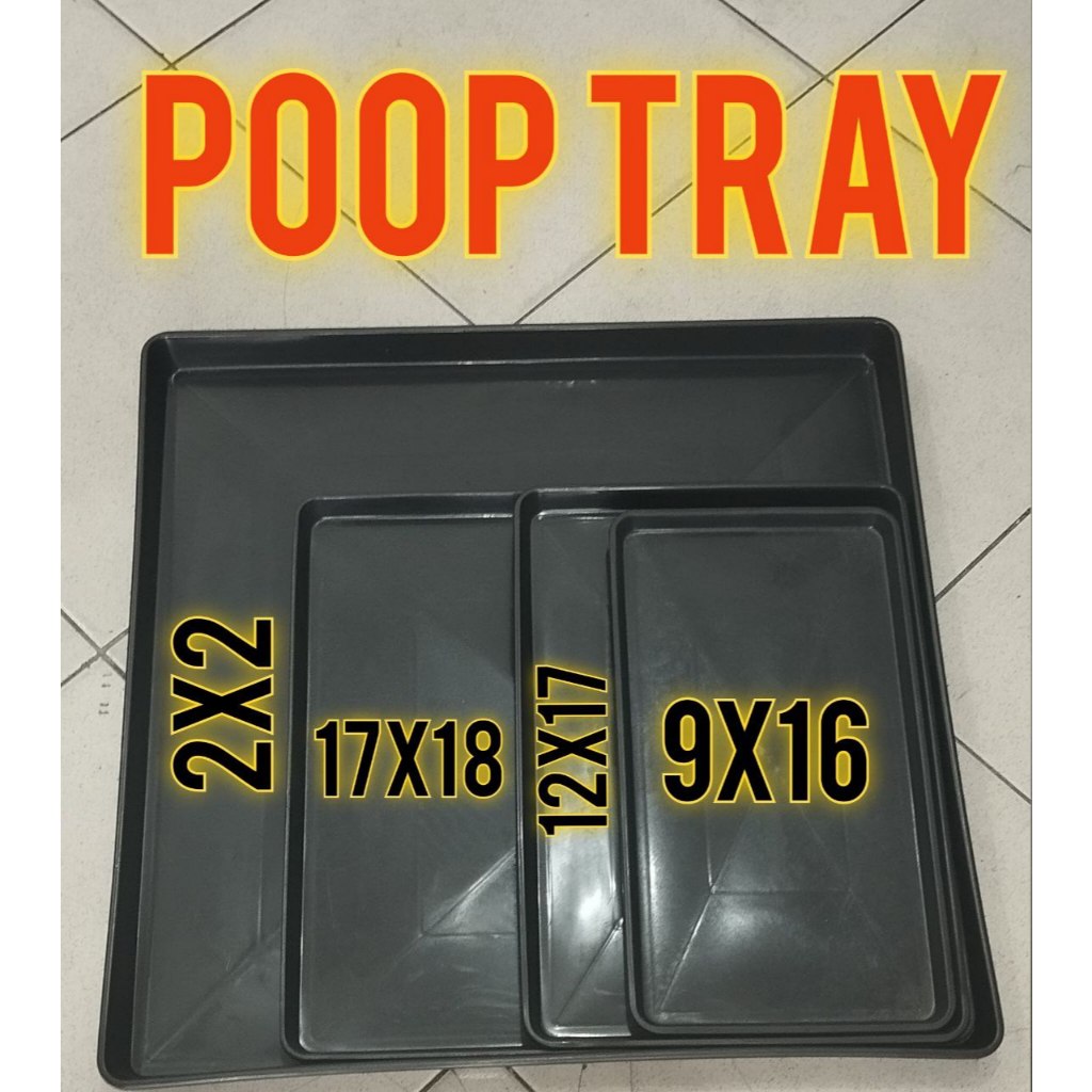 Poop Tray Cage Heavy Duty For Dog, Bird, Rabbit Cage Size 9x16 inch ...