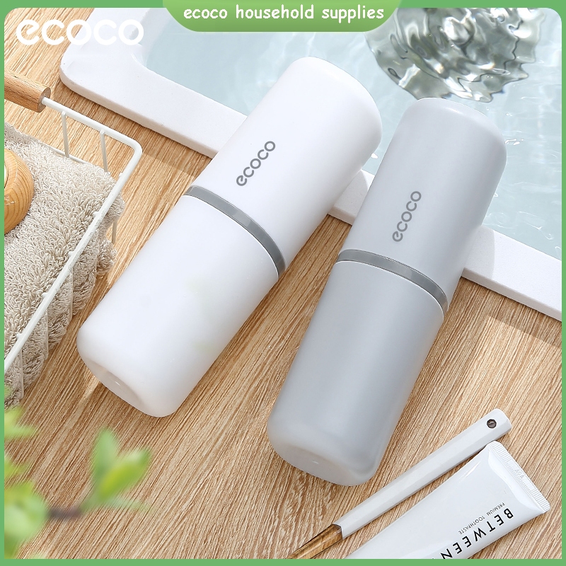 Ecoco Travel Toothbrush Case Toothbrush Toothpaste Container 2-in-1 ...