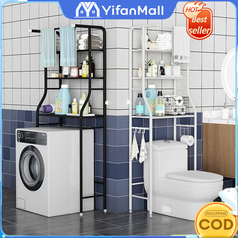 Bathroom Shelf Toilet Shelf Rack Storage Washing Machine Storage Rack ...