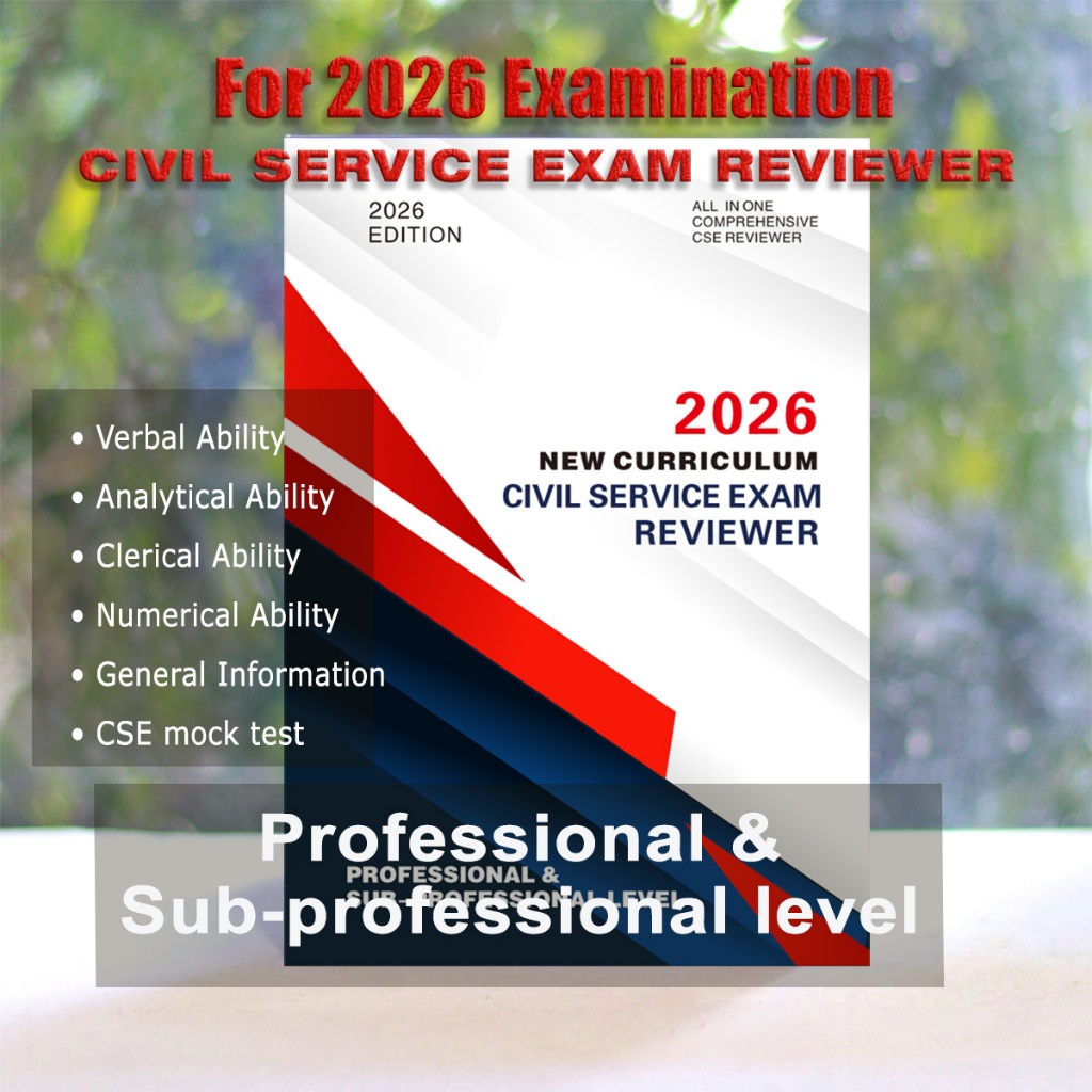 Civil Service Exam Reviewer For 2026 Examination CSE Reviewer ...