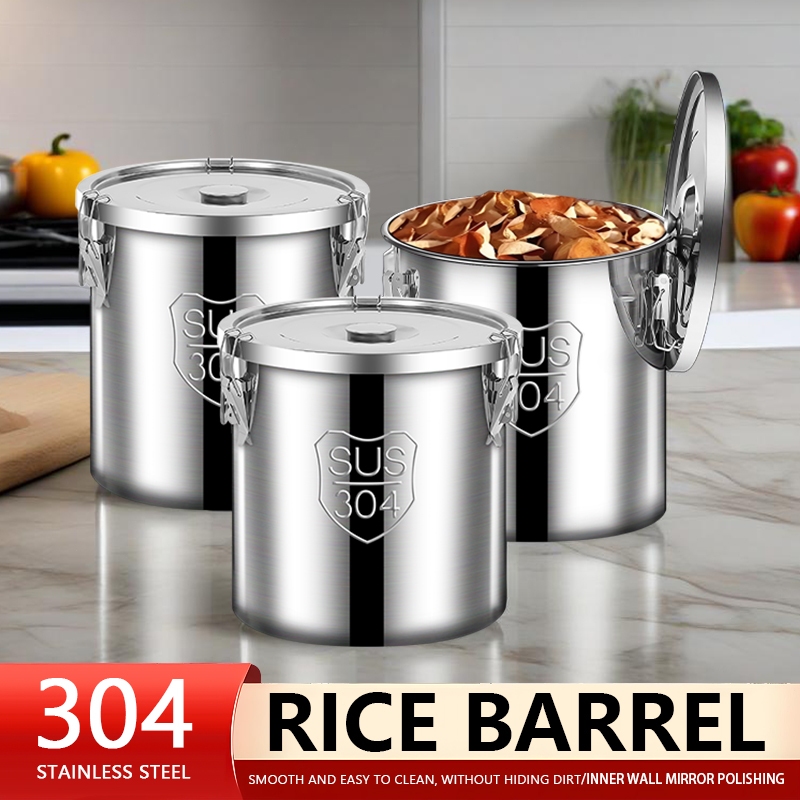 stainless steel 304 sealed barrel Insect proof and moisture-proof rice ...