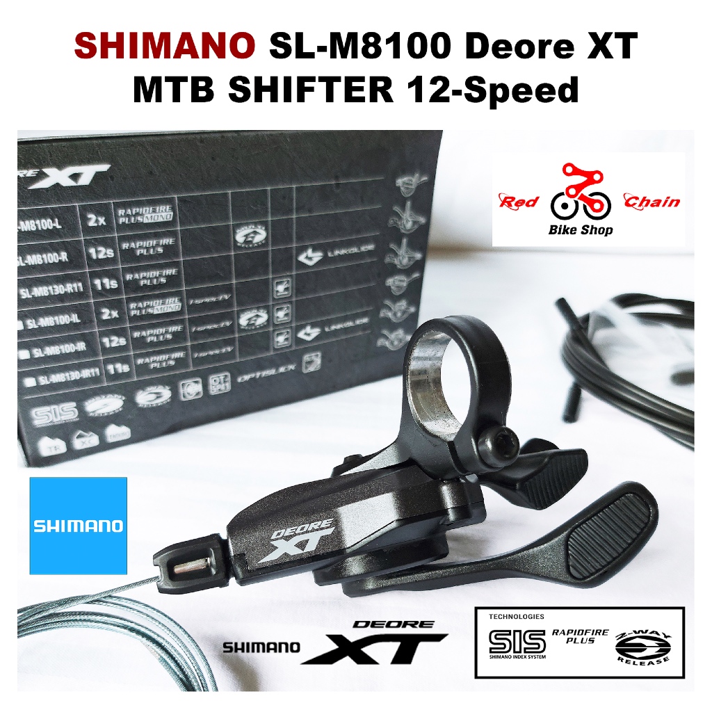 SHIMANO Rear SHIFTER SL-M8100 Deore XT, 12-Speed for MTB (Original ...