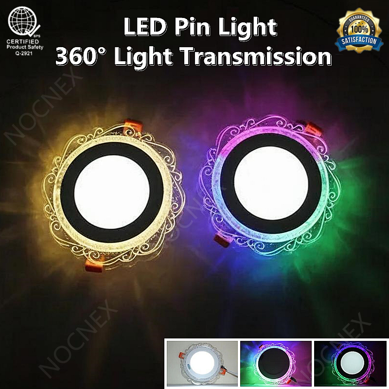 Tri Color Pin Light LED Recessed Ceiling Light 3 Color Downlight 4/5 ...