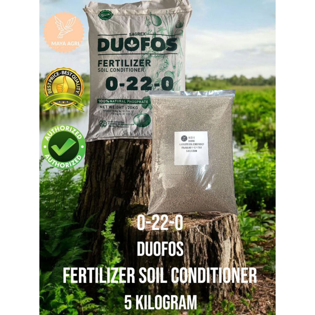 Duofos 0-22-0 FERTILIZER soil conditioner 5kg | Shopee Philippines
